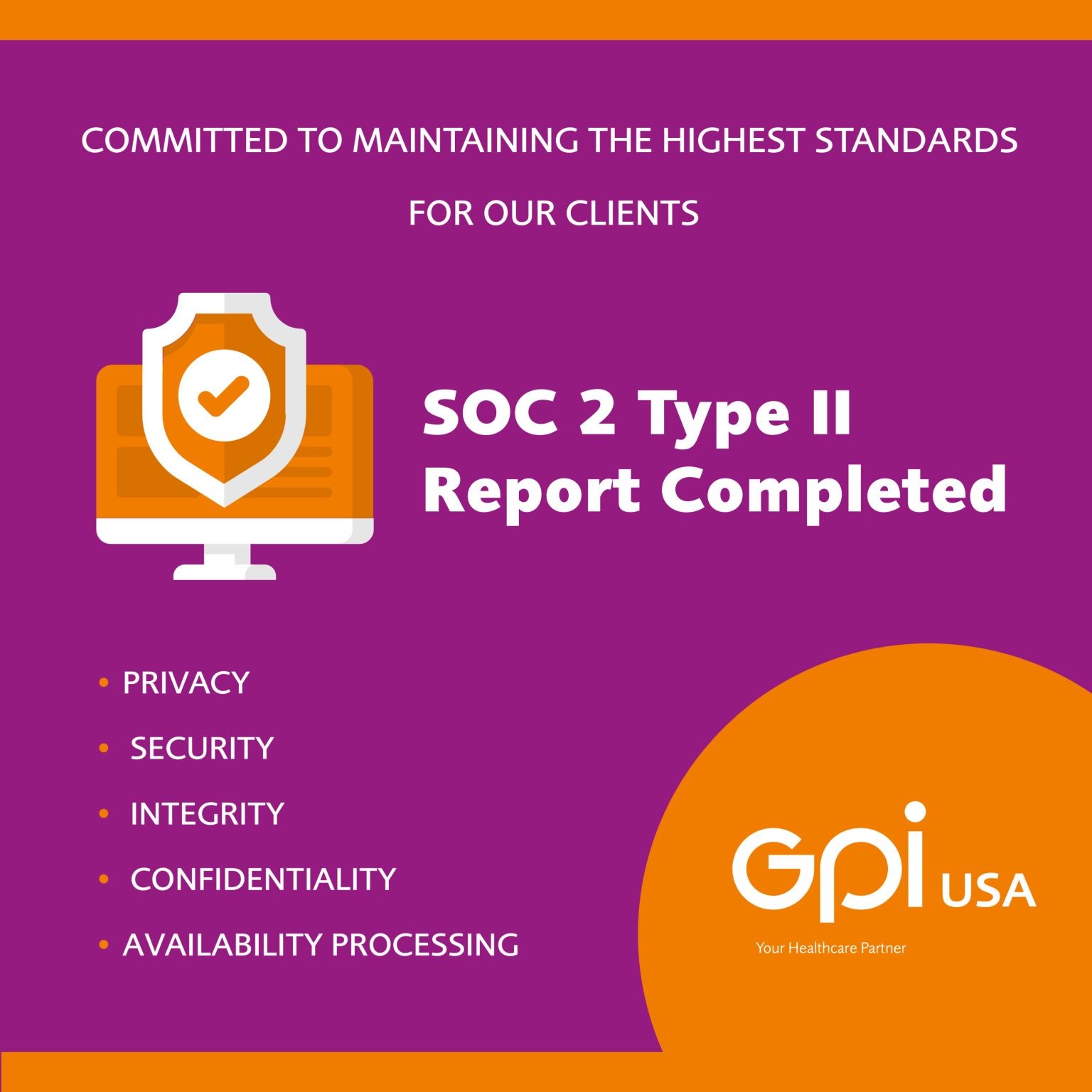 Gpi USA obtains the System and Organization Controls 2 Type II ...