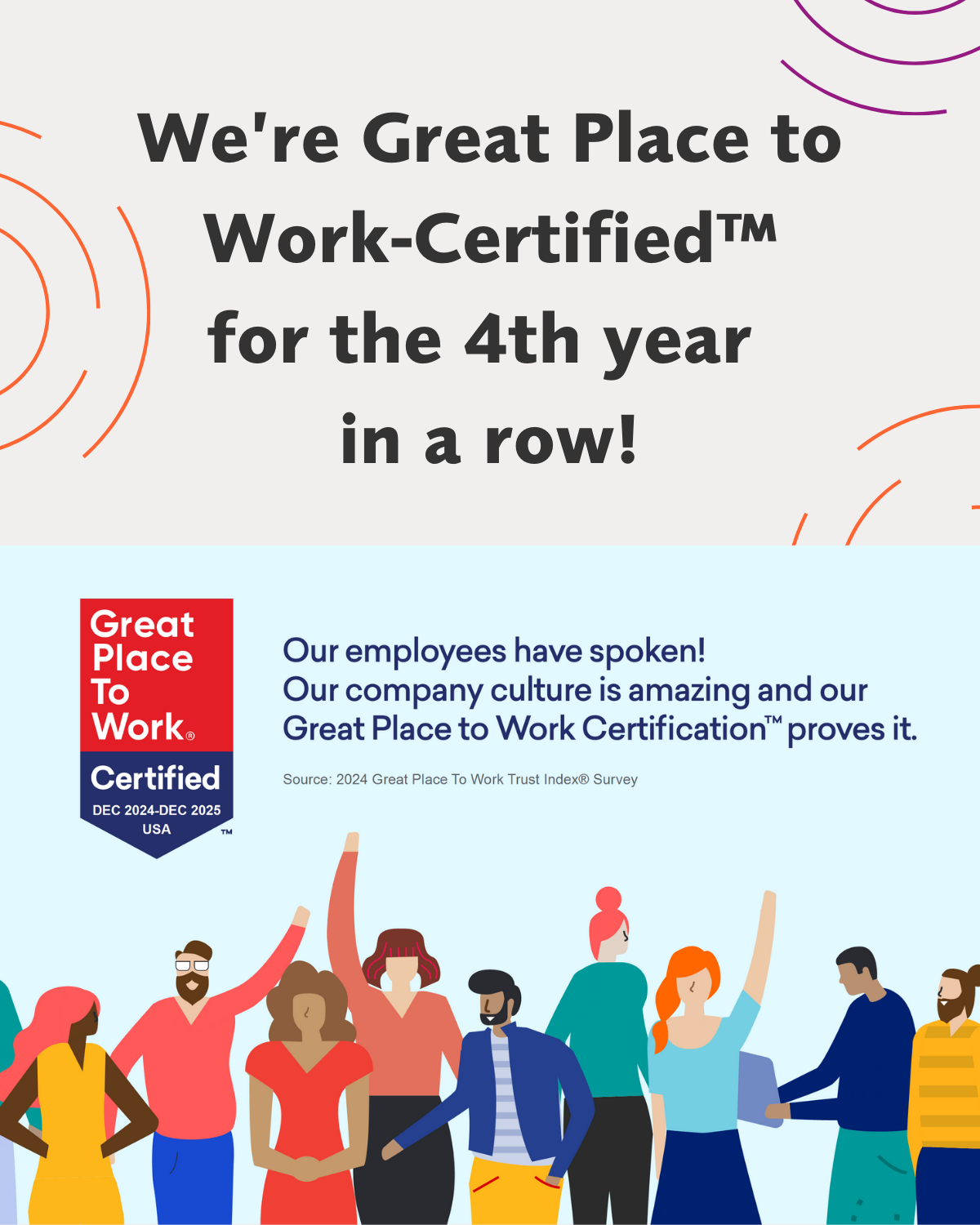 Gpi USA Celebrates Four Consecutive Years as a Great Place to Work® | GPI